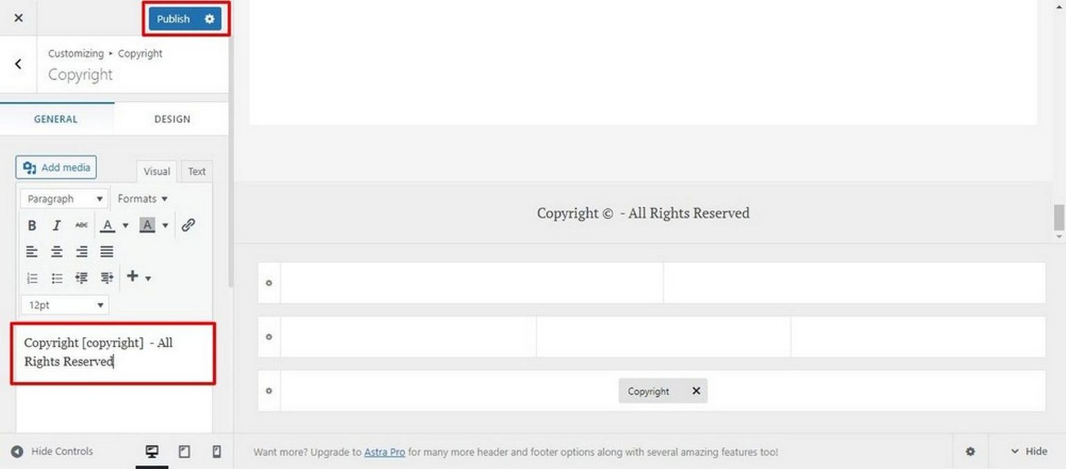 How to edit footer copyright text in WordPress (4 easy ways)